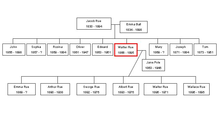 Walter John Rue - The Rues familiy history